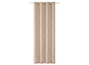 4004567065812 - Vorhang WIRTH Medina Gr 1 beige B135cm H145cm Polyester Baumwolle Gardinen