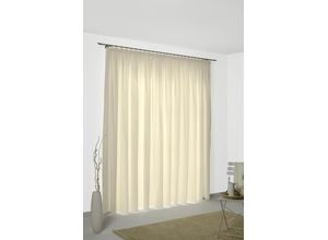 4004567151751 - Vorhang WIRTH Felsted Gardinen Gr 150 cm Kräuselband 132 cm beige (creme) Kräuselband Gardine