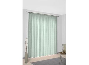 4004567518516 - Vorhang WIRTH Telfort Gr 1 grün B132cm H145cm Jacquard Baumwolle Polyester Gardinen