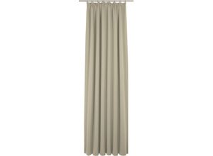 4004567248796 - Vorhang WIRTH Newbury Gardinen Gr 125 cm Kräuselband 65 cm grau (taupe) Kräuselband Gardine