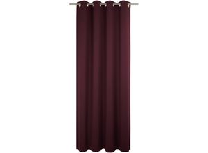 4004567250249 - Vorhang WIRTH Newbury Gr 1 lila (aubergine) Gardinen 145cm Ösen 130cm Baumwolle Polyester B130cm H145cm