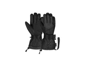 4060485435793 - Skihandschuhe REUSCH Baseplate R-TEX XT Damen Gr 105 schwarz (schwarz grau) 92% Polyester 6% Polyurethan 2% Polyamid mehrfarbig Klassisch Handschuhe mit Ortho-Tec Protection
