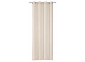 4004567123994 - Vorhang WIRTH Medina Gr 1 beige (creme) Gardinen 145cm Ösen 135cm Polyester Baumwolle B135cm H145cm