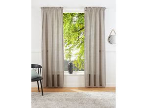 4004567282325 - Vorhang Lanea Gr 1 grau B135cm H145cm Baumwolle Polyester LEGER HOME BY LENA GERCKE Gardinen Leinenoptik 1 Schal verschiedene Größen