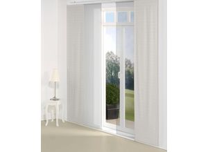 4004567516796 - Schiebegardine WIRTH Berwick Gr 1 braun B60cm H145cm Jacquard Baumwolle Polyester Gardinen