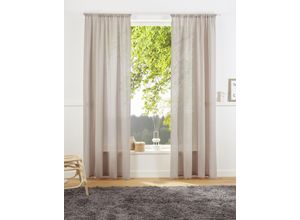 4004567282509 - Vorhang Lanea Gr 1 beige (sand) B135cm H145cm Baumwolle Polyester LEGER HOME BY LENA GERCKE Gardinen Leinenoptik 1 Schal verschiedene Größen