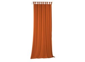 4004567249595 - Vorhang WIRTH Newbury Gr 1 orange (terrakotta) B65cm H125cm Jacquard Baumwolle Polyester Gardinen