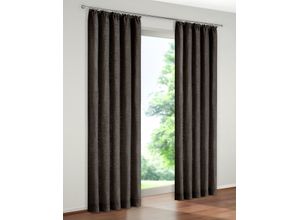 4004567108540 - Vorhang WIRTH Warnow Gr 3 grau (silbergrau) B132cm H200cm Chenille Polyacryl Gardinen 270 g m2
