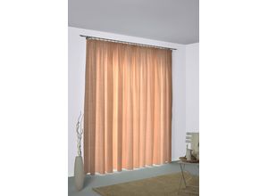 4004567511005 - Vorhang WIRTH Niederau Gr 1 rot (apricot) B132cm H145cm Jacquard Polyacryl Polyester Gardinen