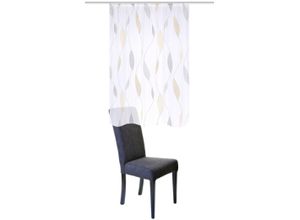 4056751474757 - Vorhang HOME WOHNIDEEN PAOLO Gr 1 gelb B140cm H145cm Voile Polyester Gardinen Kräuselbandschal PAOLO bedruckt