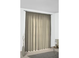 4004567341503 - Vorhang WIRTH Torbole Gr 1 braun (mittelbraun) B65cm H125cm Jacquard Baumwolle Polyester Gardinen