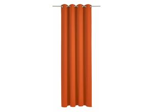 4004567120122 - Vorhang WIRTH Dim out Gardinen Gr 150 cm Ösen 145 cm orange (terra) Ösen Gardine