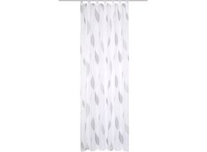 4056751420099 - Gardine HOME WOHNIDEEN PAOLO Gardinen Gr 145 cm Schlaufen 140 cm grau (stein) Schlaufen halbtransparent