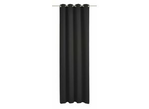 4004567119928 - Vorhang WIRTH Dim out Gardinen Gr 150 cm Ösen 145 cm schwarz Ösen Gardine