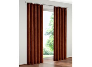 4004567106782 - Vorhang WIRTH Warnow Gr 11 braun (schoko) B132cm H160cm Chenille Polyacryl Gardinen 270 g m2