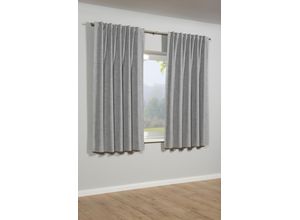 4040976253396 - Gardine SEHLBACH Schal Blackout Struktur Gr 1 grau B140cm H175cm Polyester Gardinen mit Gardinenband und verdeckten Schlaufen 4040976253396 - Gardine SEHLBACH Schal Blackout Struktur Gr 1 grau B140cm H175cm Polyester Gardinen mit Gardinenband und verdeckten Schlaufen