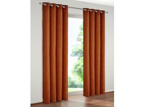 4004567124502 - Vorhang WIRTH Holmsund 288g qm Gr 8 rot (rotbraun) Gardinen 160cm Ösen 172cm Polyacryl B172cm H160cm