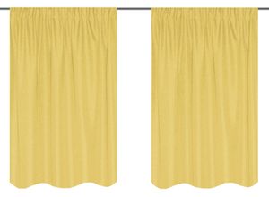 4056751476850 - Vorhang HOME BASICS MAITE Gr 1 gelb B135cm H145cm Polyester Gardinen