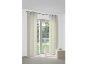 4004567515263 - Vorhang WIRTH Gospic Gr 1 grau Gardinen 145cm Ösen 132cm Baumwolle Polyester B132cm H145cm