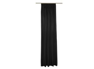 4004567122515 - Vorhang WIRTH LANGWASSER Gr 1 schwarz B135cm H145cm Jacquard Polyacryl Polyester Gardinen