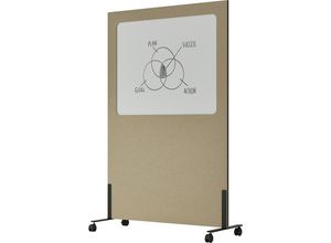 8712752117524 - SMIT VISUAL Whiteboard Silva mobil Stahl emailliert   PET-Filz beige