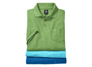 9010497231222 - 3er Pack Herren Poloshirts Regular-Fit   bunt   Größe XL