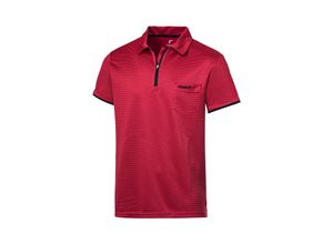9010497206671 - Herren Funktionspolo mit Zipper   rot   Größe XL