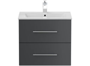 4251982676417 - POSSEIK Waschbecken mit Unterschrank HOMELINE 60 grafit 615 x 465 x 560 cm