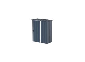 0638801750512 - Duramax Metall Gartenhaus 148x68 Geräteschuppen Garten Gerätehaus Schiebetür H 190 x B 163 x T 82 cm