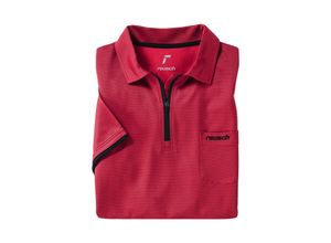 9010497206695 - Herren Funktionspolo mit Zipper   rot   Größe XXXL