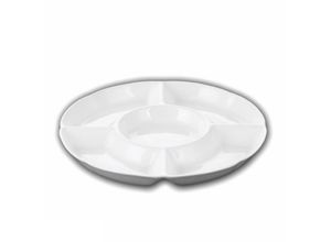 5052609920192 - Wilmax Runde Servierplatte 255 cm - 4er Set ideal für Snacks und Obst