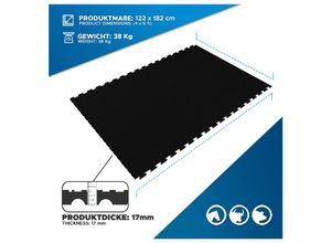 4066088887199 - etm Puzzle-Stallmatte aus Gummi Pontiac Stallboden 122 x 182 cm