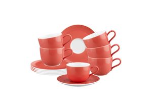 4262487297793 - Kaffeetassen mit Untertassen Liberty Pure Colors 260 ml 6er Set