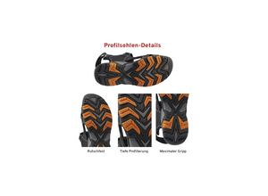 9010497003553 - Trekkingsandale unisex   anthrazit   Größe 43