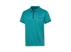 9010497206701 - Herren Funktionspolo mit Zipper   petrol   Größe L
