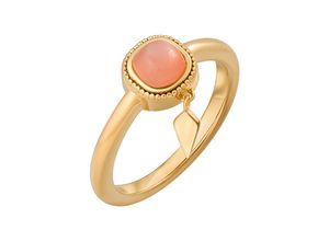 4006046429993 - cai Ring 925 Silber vergoldet orange Mondstein