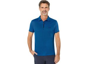9010497206626 - Herren Funktionspolo mit Zipper   blau   Größe XL