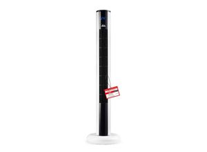 7611210970491 - Easy Breezy 757 Turmventilator - Ferngesteuerter Standventilator - Timerfunktion - 448 dB - 91 cm hoch - Weiß