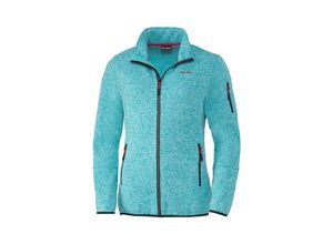 9010497251282 - Damen Strickfleece-Jacke   türkis   Größe 44