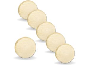 8682455436003 - Kleines Sandstein-Teller-Set 18 cm 6er-Set rund beige – SANDSTONE Kollektion WILMAX