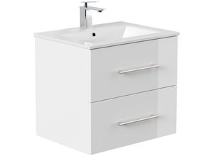 4251982676400 - POSSEIK Waschbecken mit Unterschrank HOMELINE 60 weiß glanz 615 x 465 x 560 cm