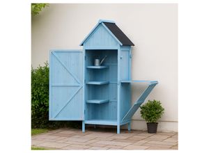 4255701939920 - Praktischer Gartenschrank mit Ablage Stauraum für alle Gartengeräte