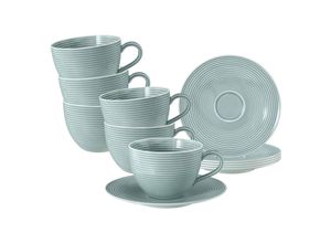 4262517044328 - Milchkaffeetassen mit Untertassen Beat Color Glaze 350 ml 6er Set