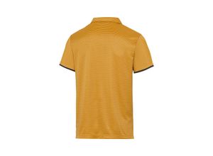 9010497206763 - Herren Funktionspolo mit Zipper   gelb   Größe M