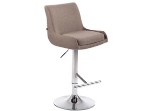 4066708709542 - Barhocker Cludo Gestell Metall in Chromoptik Stoff Schwarz