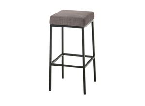 4066708495674 - Barhocker Montana B Gestell Schwarz Stoff Grau