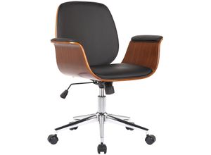 4067872030067 - Bürostuhl Keegan Kunstleder Walnuss Braun
