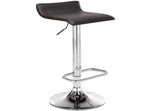 4066708493793 - Barhocker Dynasty One Gestell Metall in Chromoptik Kunstleder Grau