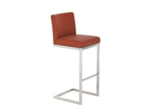 4066708698266 - Barhocker Paragon Gestell Edelstahl Kunstleder Schwarz 4066708698266 - Barhocker Paragon Gestell Edelstahl Kunstleder Schwarz