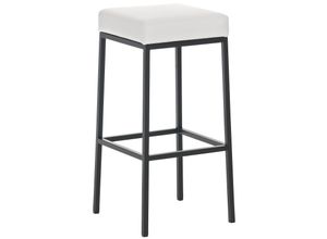 4066708495544 - Barhocker Montana B Gestell schwarz Kunstleder Weiß